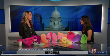 Nerdbugs featured in the news around the world- Nerdbugs Plush Organs