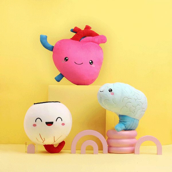 Heart, Brain, & Eye Bundle - Only Eyes for You – Nerdbugs Plush Organs